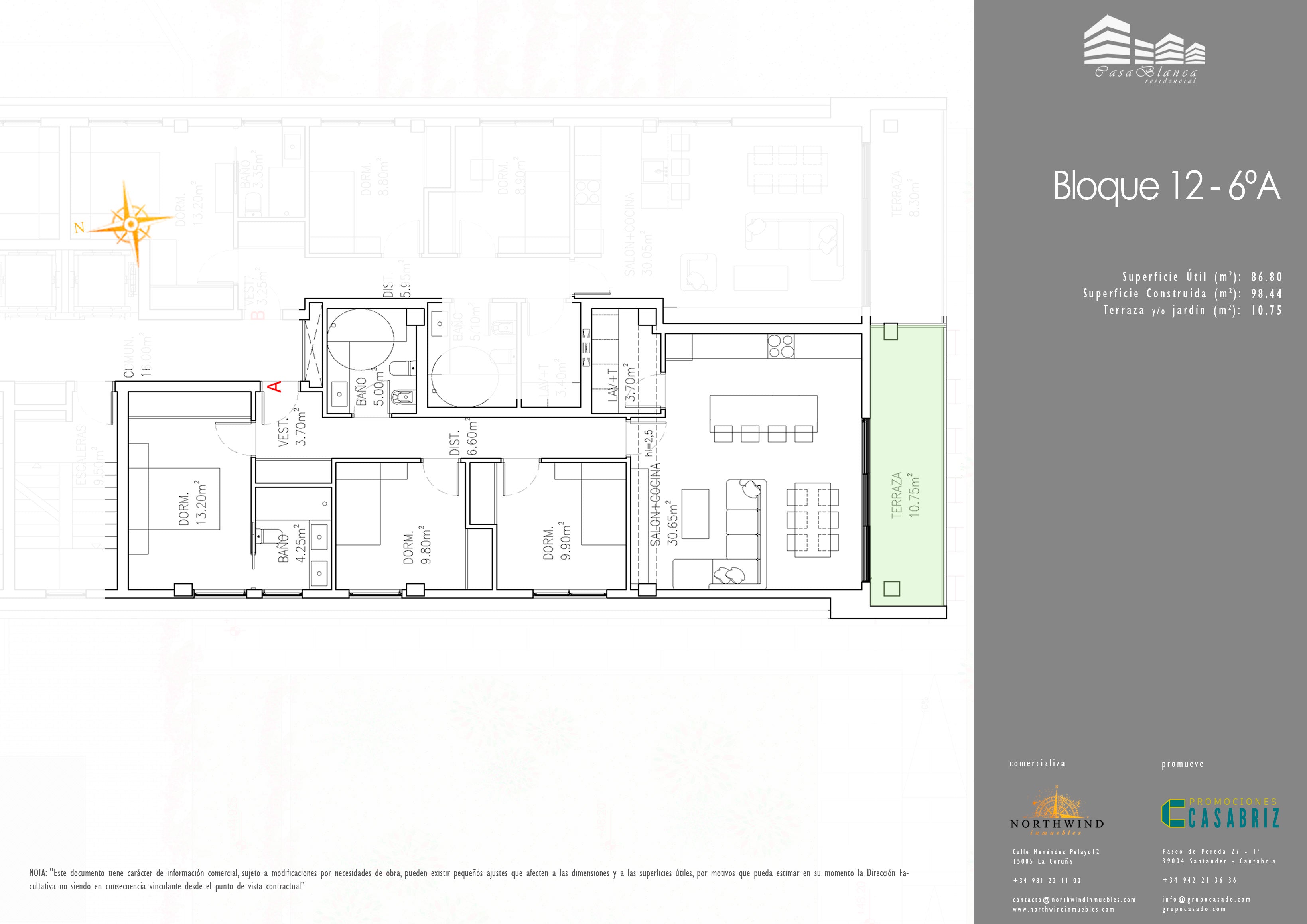 Edificio 12 - 6ºA – Residencial Casablanca